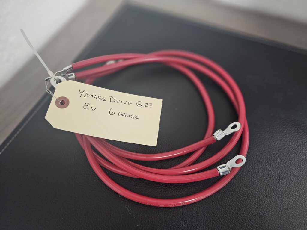 JB Carts | Yamaha Drive G29 8v Battery Cables Set 6 Gauge